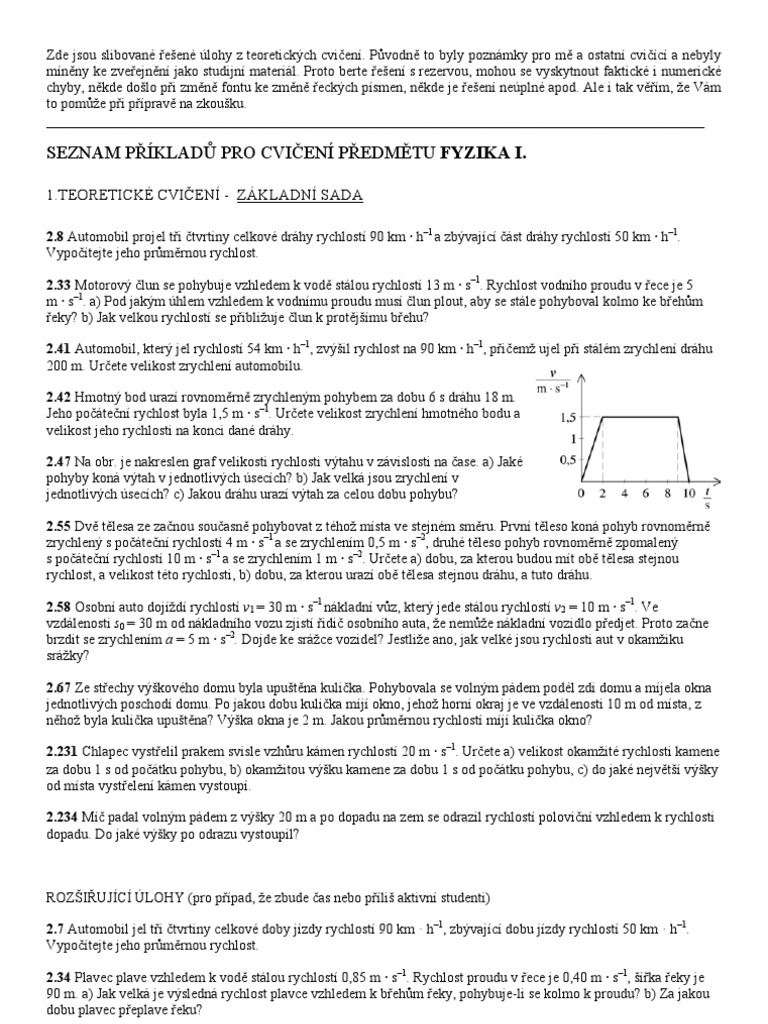 Bbfy1 Resene Priklady Ze Cviceni | PDF