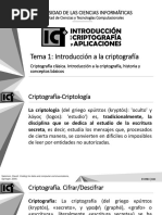 Introducción a la Criptografía Básica | PDF | Criptoanálisis | Criptografía