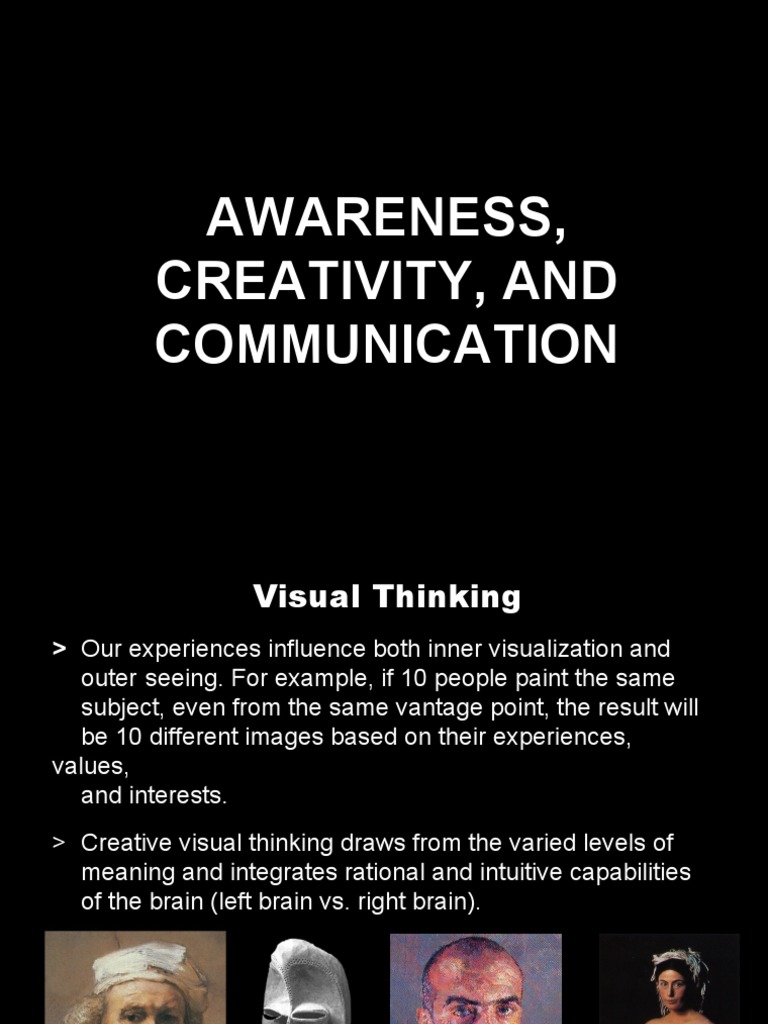 Awareness, Creativity, and Communication | PDF | Awareness | Aesthetics