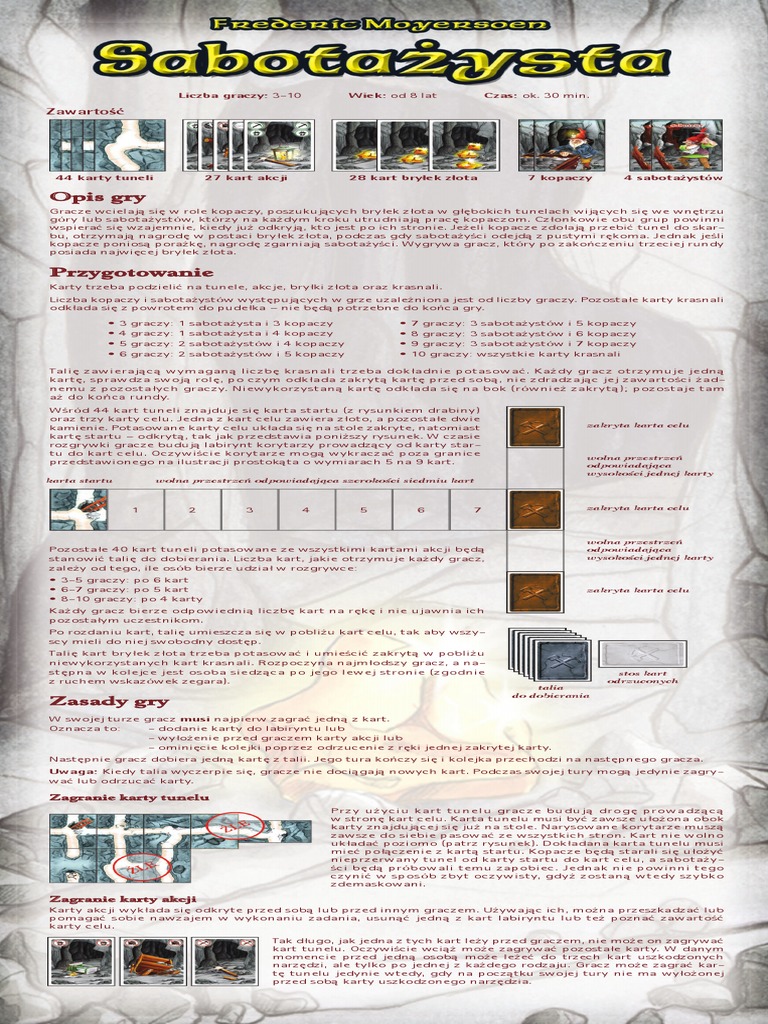 Sabotazysta RULES PL 2016 Edition 10 Web | PDF