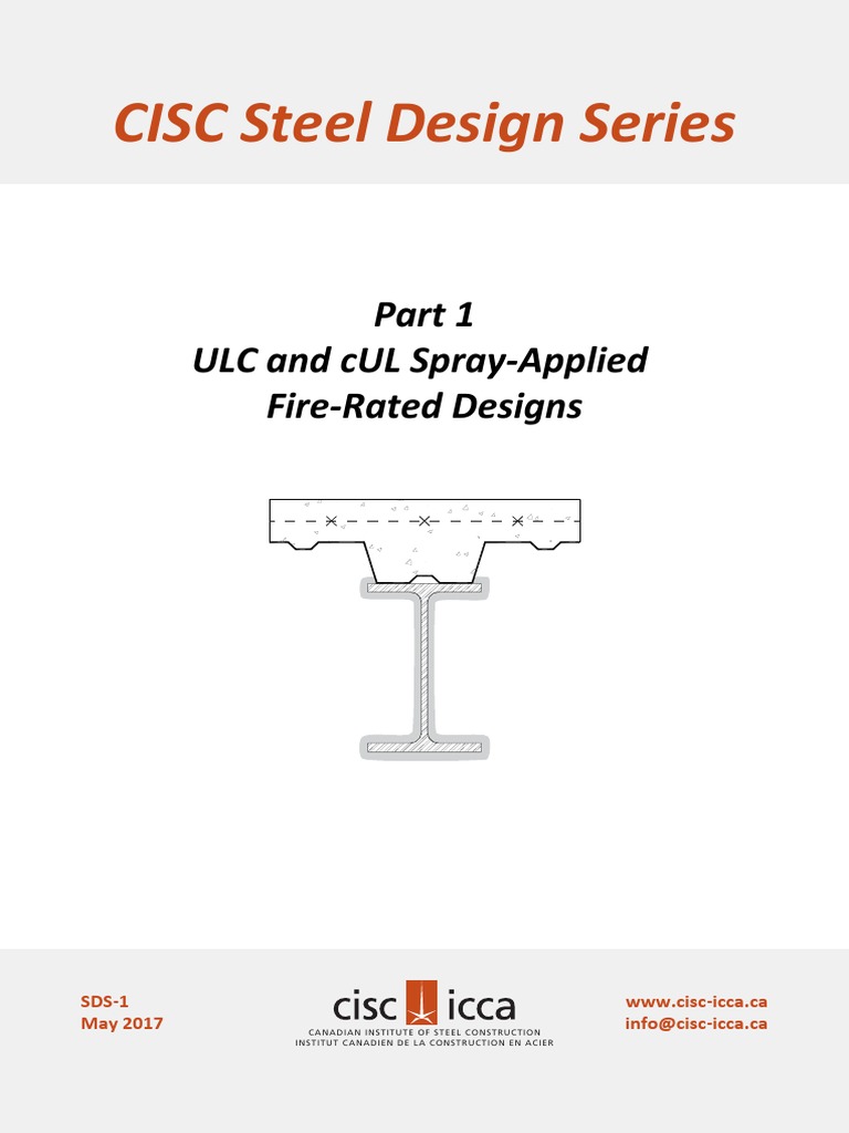 CISC Steel Design Series: ULC and cUL Spray-Applied Fire-Rated Designs ...