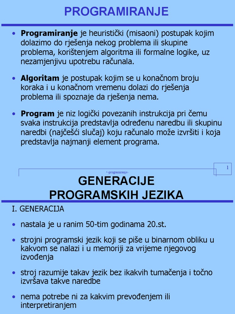 Programiranje | PDF
