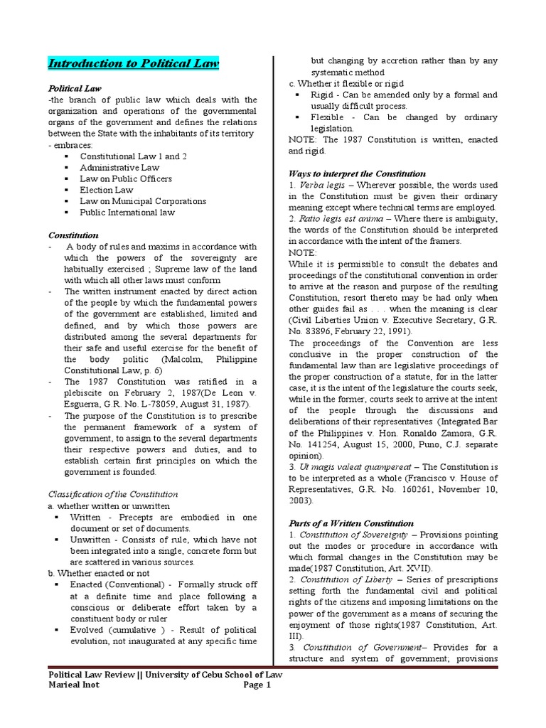 Contitutional Law | PDF | Territorial Waters | Sovereign State