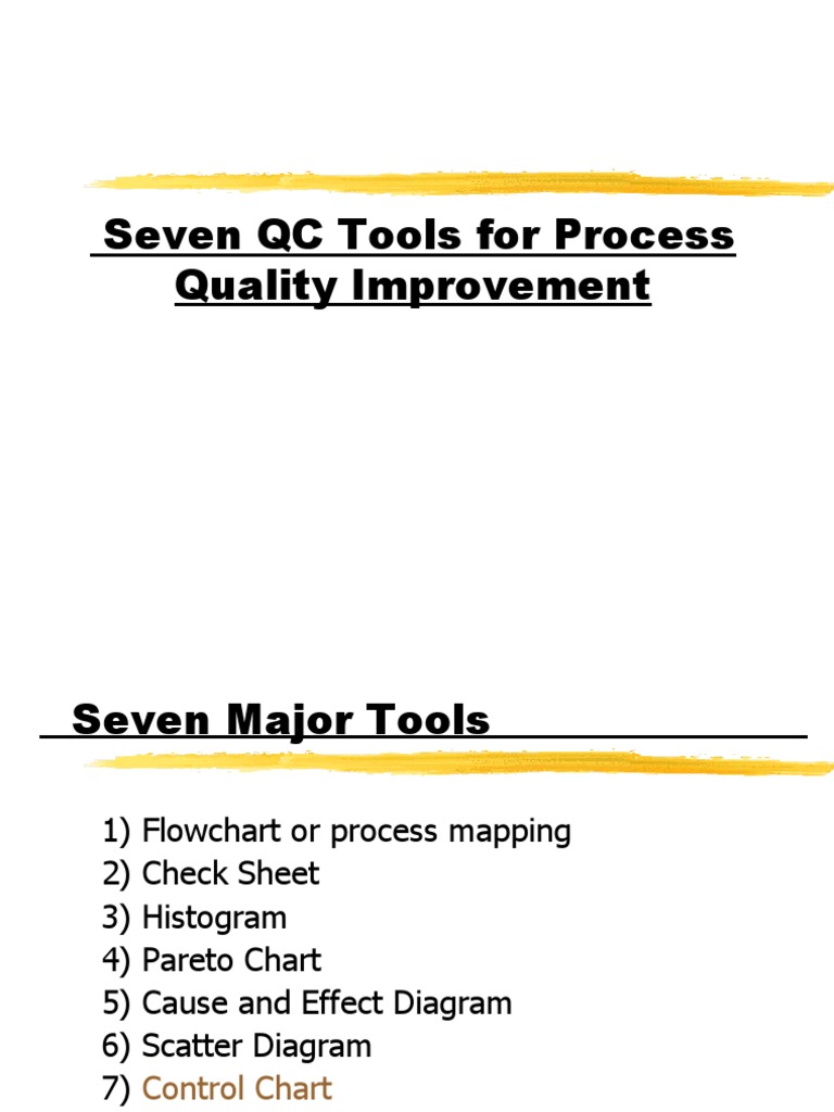 Seven QC Tools for Process Quality Improvement | PDF | Scatter Plot | Histogram