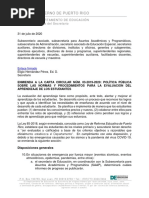 Memo Acomodo Razonable | PDF