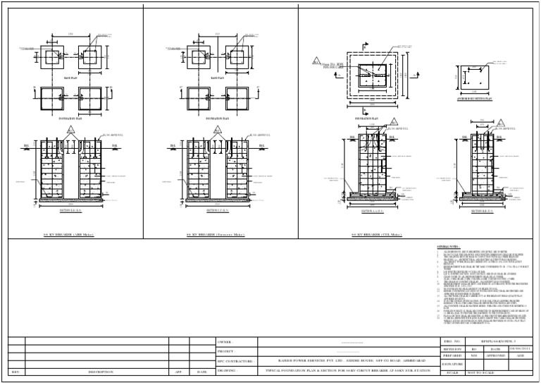 Typical Foundation Plan-Model | PDF | Architectural Design | Architecture