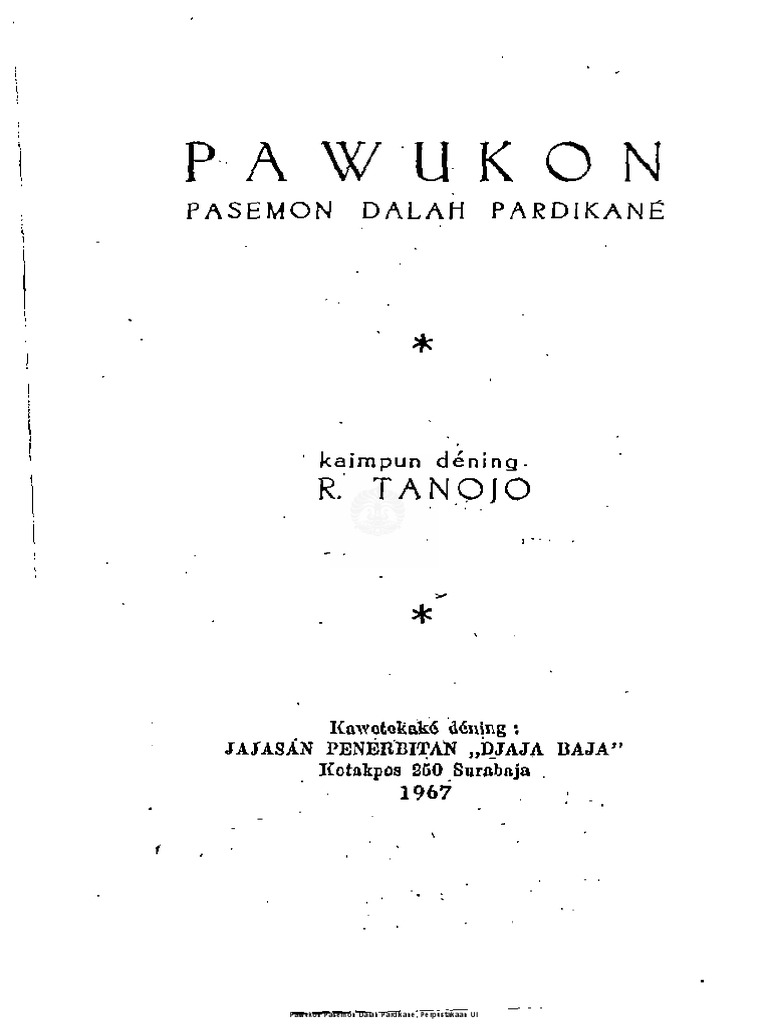 Pawukon Pasemon Dalah Pardikane Pdf Pdf