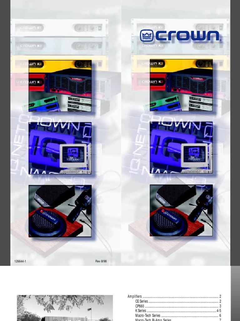 Crown Product Overview - Fullline | PDF | Amplifier | Distortion