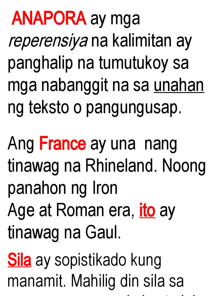 Anapora at Katapora | PDF