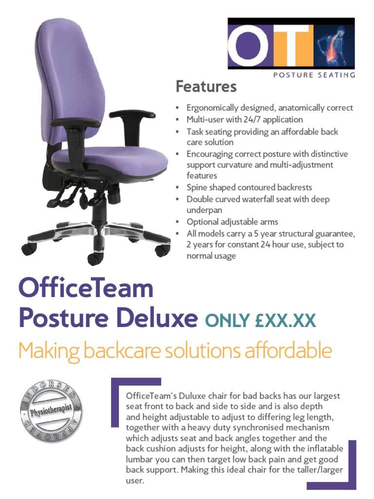 OT Posture Seating | PDF | Chair | Vertebral Column