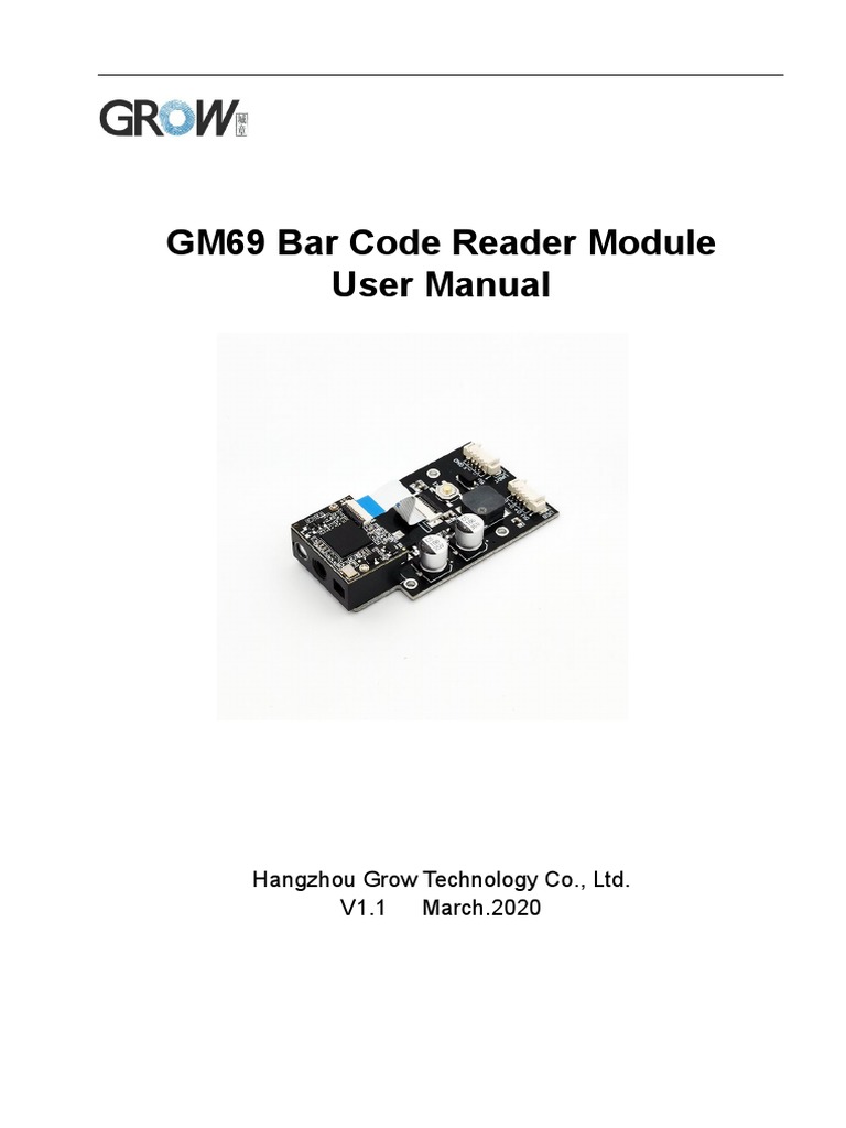 GM69 Barcode Reader Module User Manual | PDF | Barcode | Universal ...