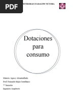 Tabla Dotacion-Um Agua Potable | PDF