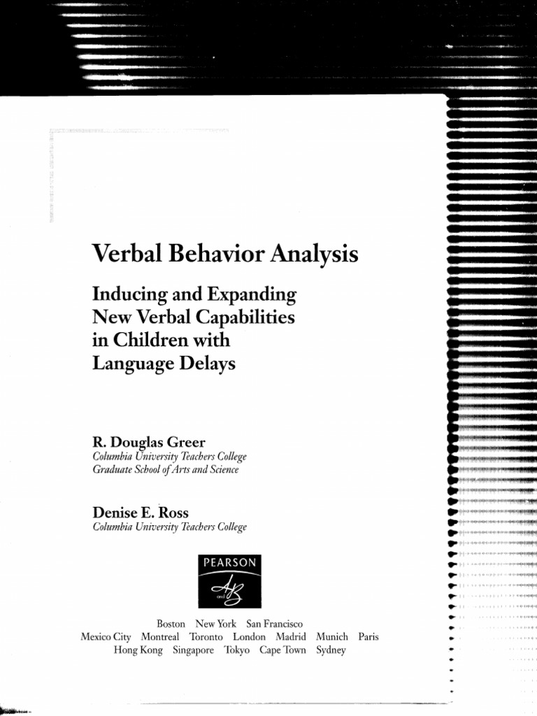 Verbal Behavior Analysis - Scanat PDF | PDF