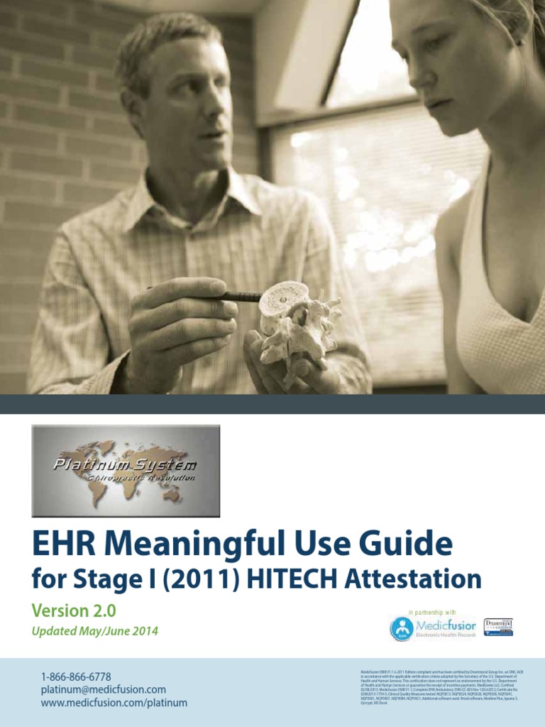 Meaningful Use Guide for Medicfusion EMR | PDF | Electronic Health ...