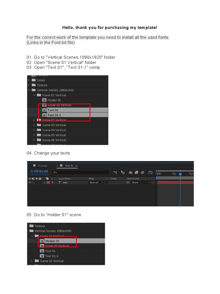 Template Installation Guide | PDF