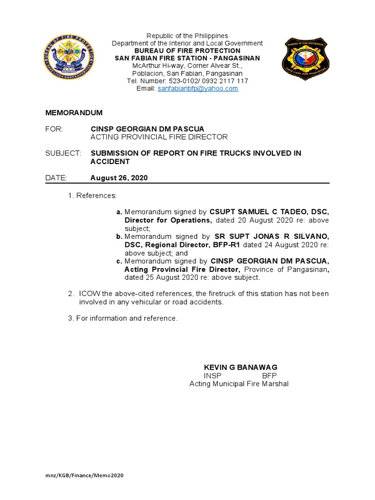 Firetruck Involved in Accidents | PDF