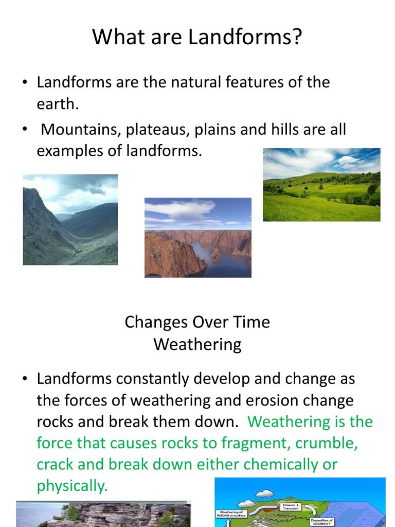 Examples Of Landforms