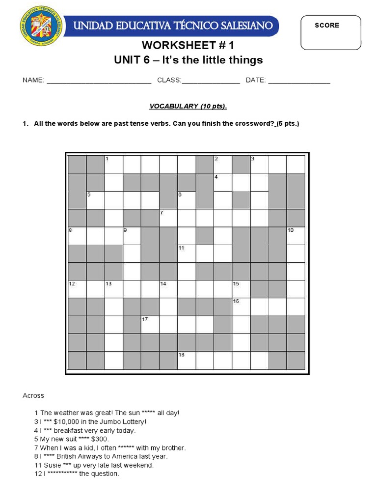 3ero BACH WORKSHEET UNIT 6 REVIEW | Download Free PDF | Semiotics ...