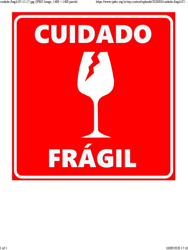 Cuidado Frágil: Instruções de Impressão | PDF