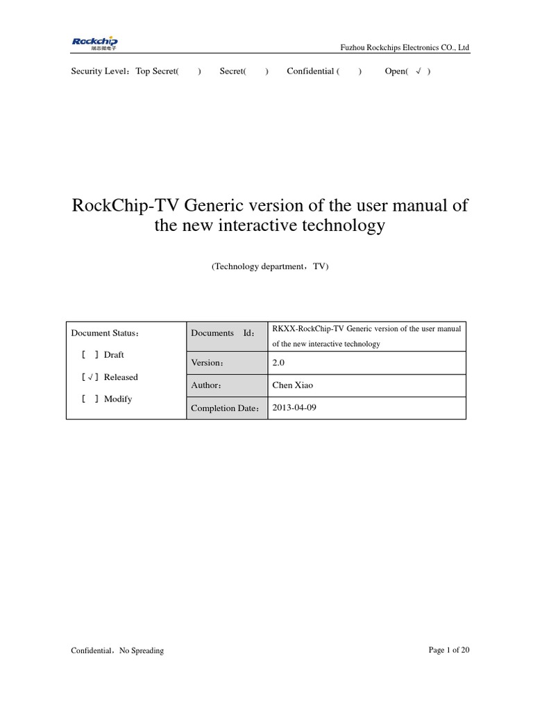 RKRemoteControl User Guide V2.0 PDF | PDF | User Interface | Button ...