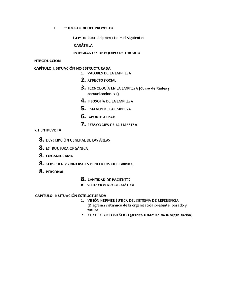 Estructura Del Proyecto Integrador - V Ciclo | Descargar gratis PDF | Ingeniería de software ...
