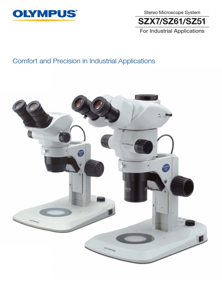 SZX7 - SZ6151 Olympus Series | PDF | Zoom Lens | Microscope