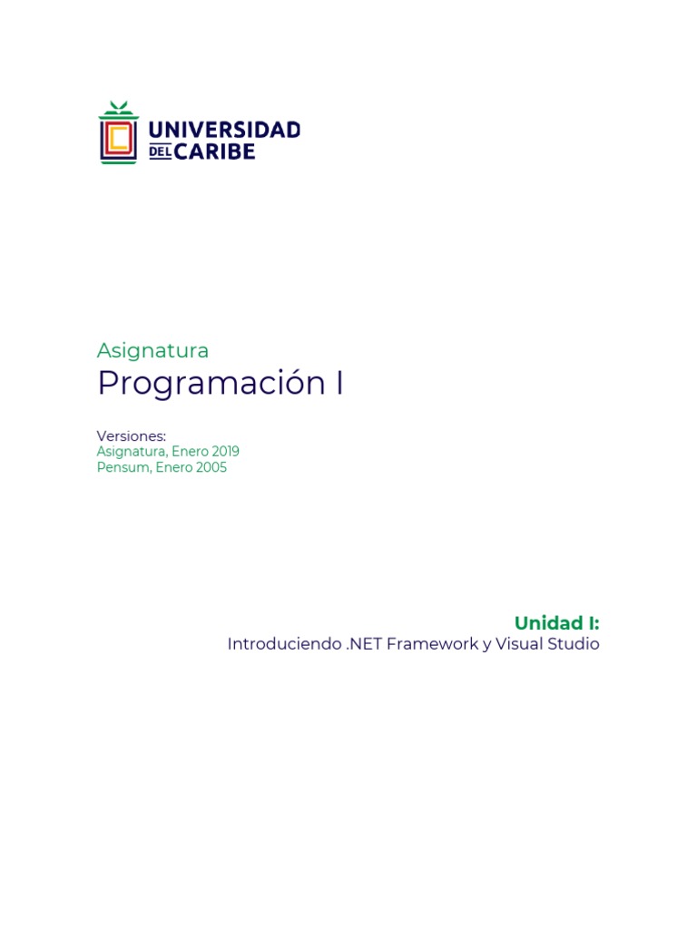 Unidad 1. Recurso 1. Lectura - Introduciendo | PDF | .NET Framework | C Sharp (lenguaje de ...