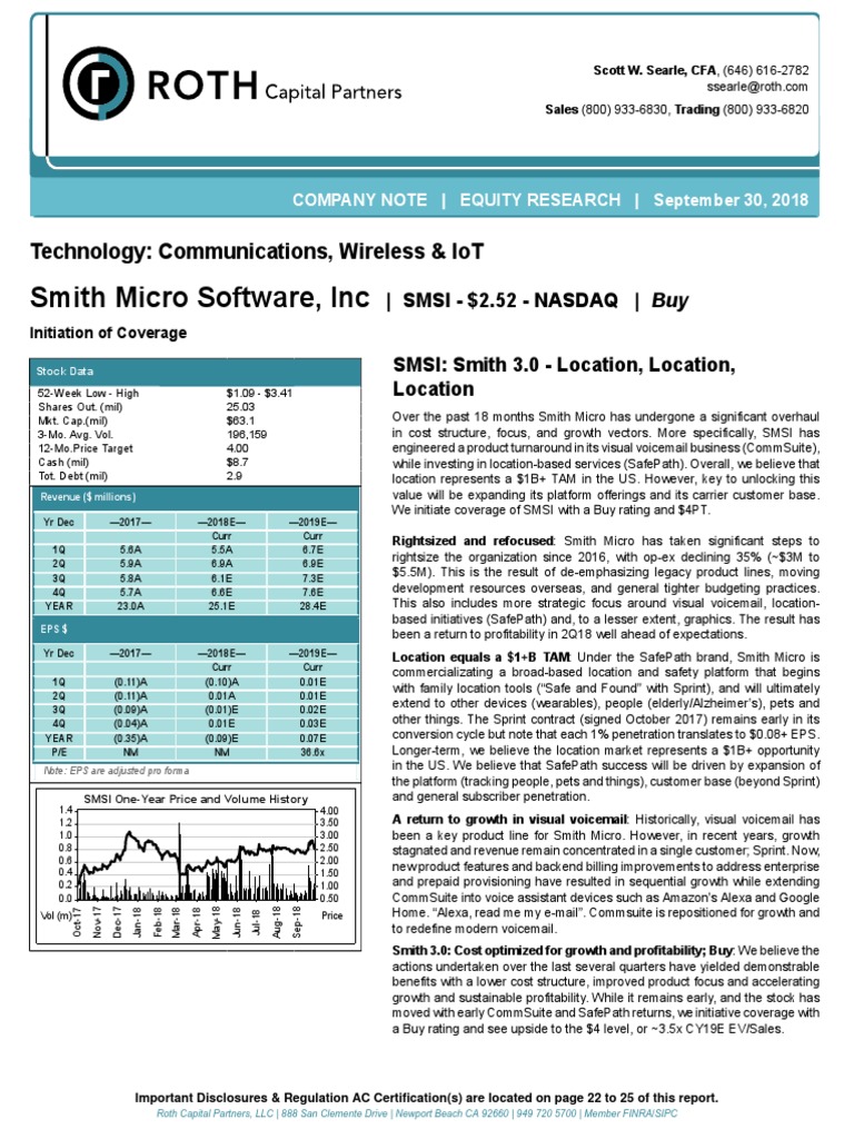 Smith Micro Software, Inc: Technology: Communications, Wireless & Iot ...