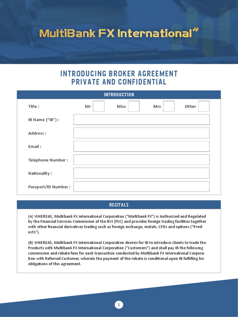 IB Agreement MBFX - Template | PDF | Foreign Exchange Market ...