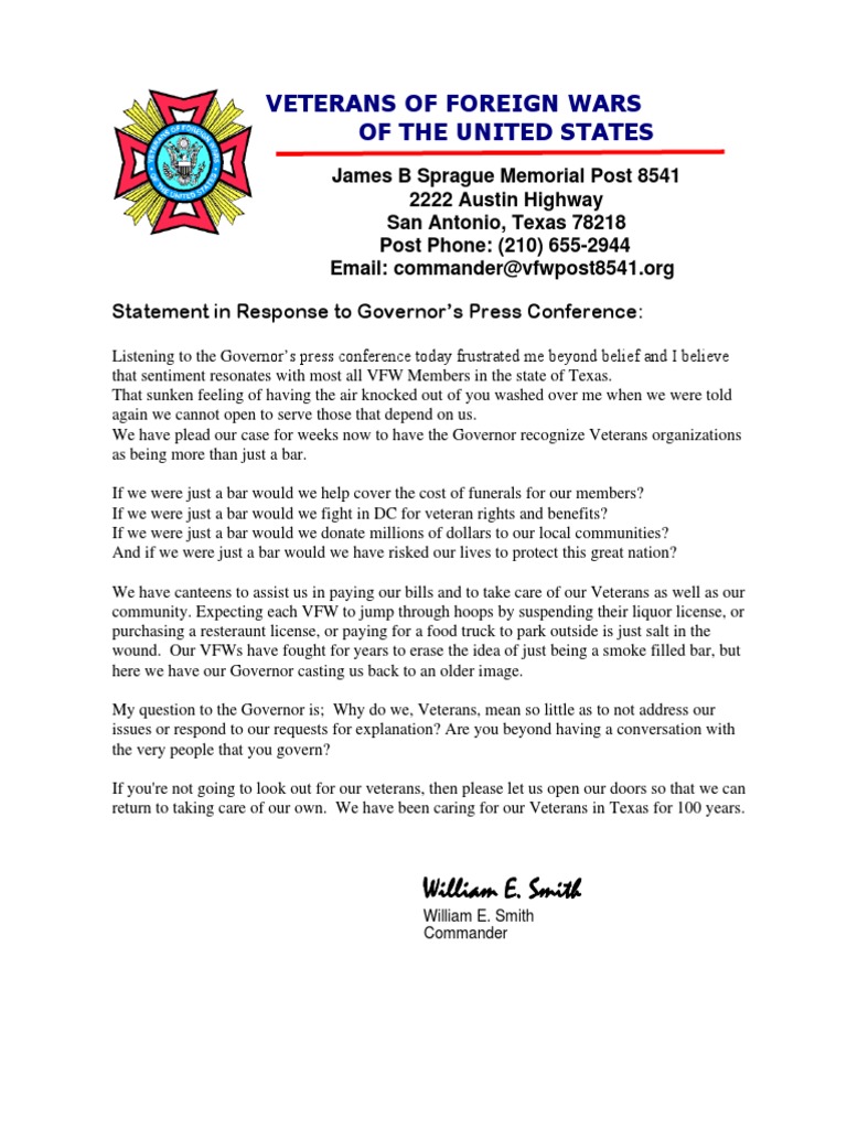 VFW Response To Abbott | PDF