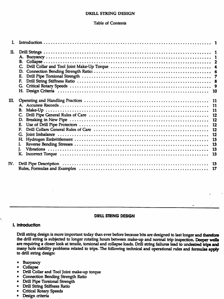 Drillstring Design | PDF