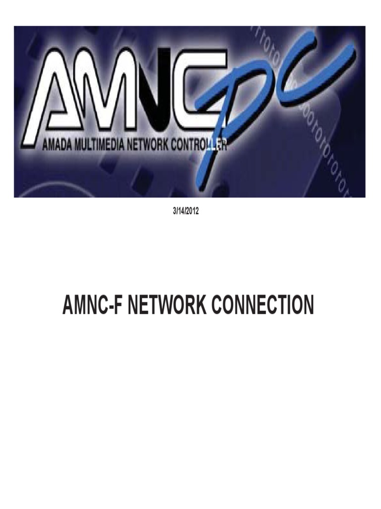 Amnc-F Network Connections Rev1 | PDF