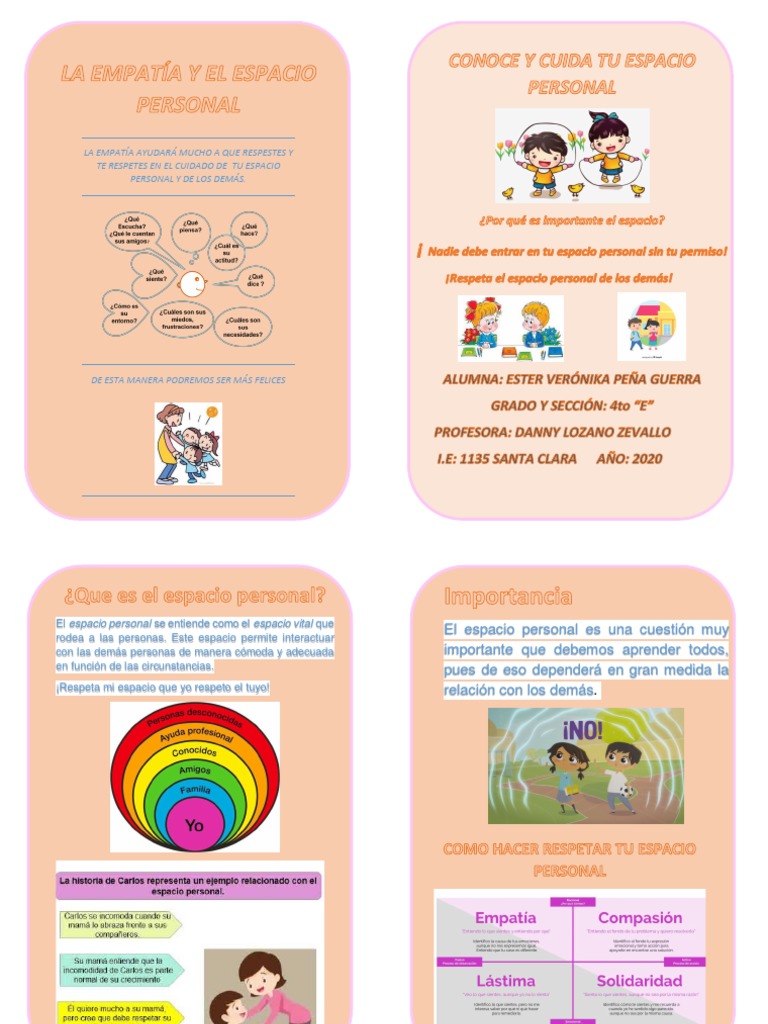 Díptico Mi Espacio Personal PDF | PDF