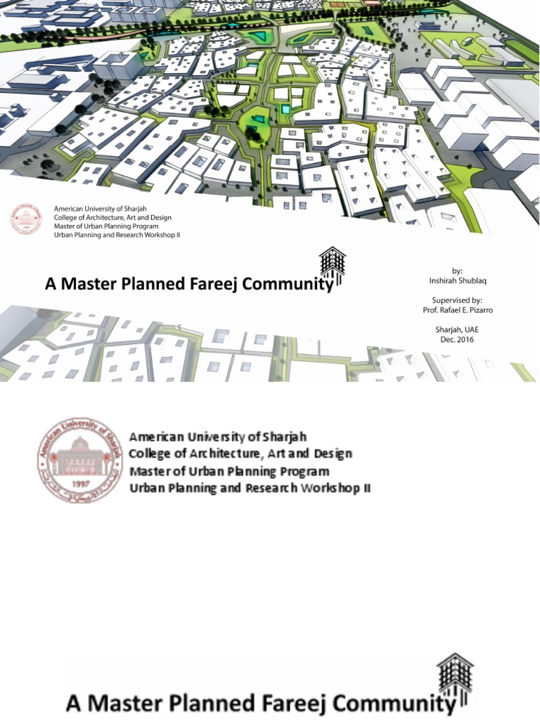 Report - A Master Planned Fareej Community PDF | PDF | Light Rail ...