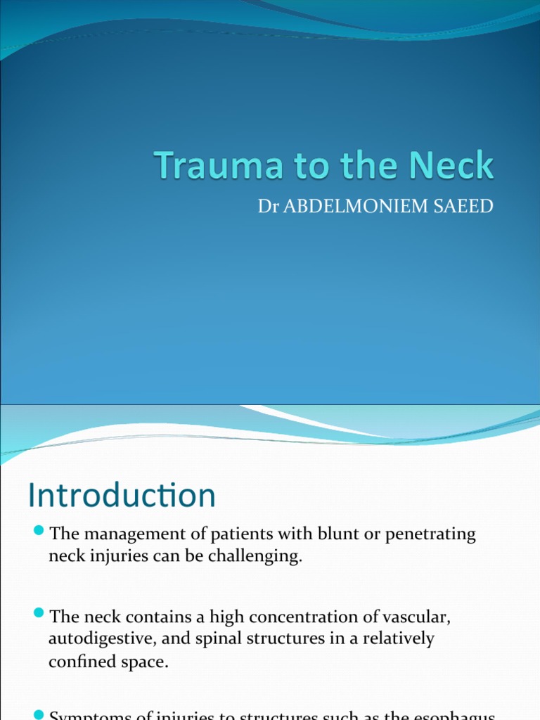 10 Neck Trauma | PDF | Common Carotid Artery | Neck