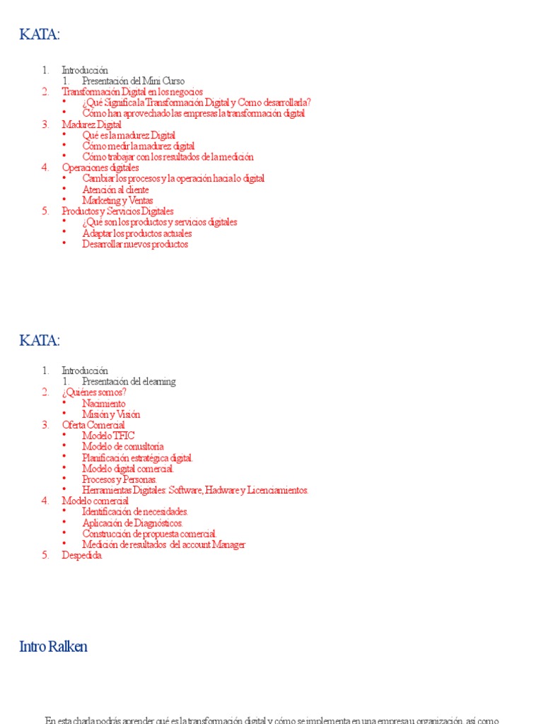 Katas | PDF | Modelo de negocio | Internet