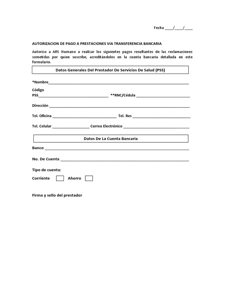 Formulario Humano | PDF