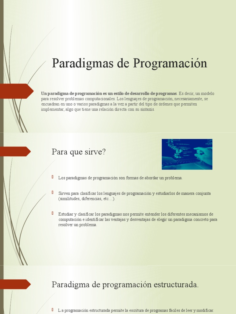 Paradigmas de Programación Explicados | PDF | Lenguaje de programación ...