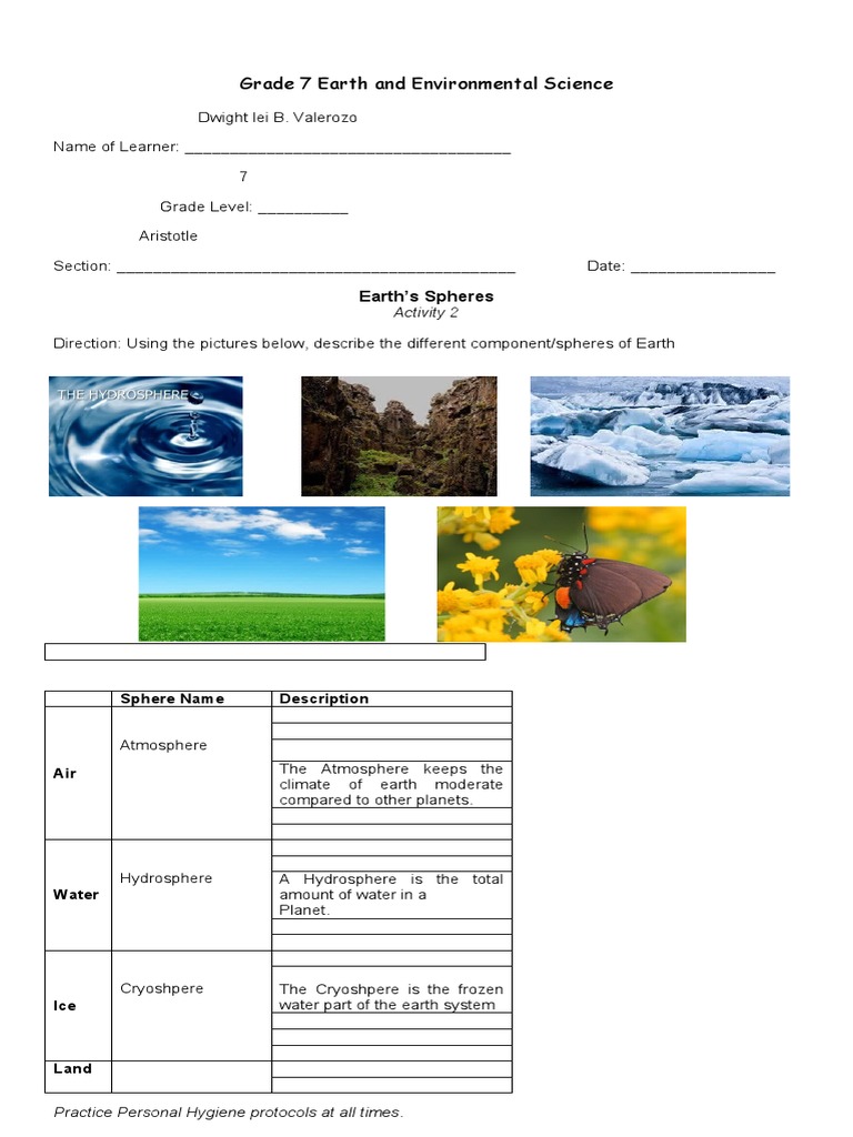 Grade 7 Earth and Environmental Science | PDF