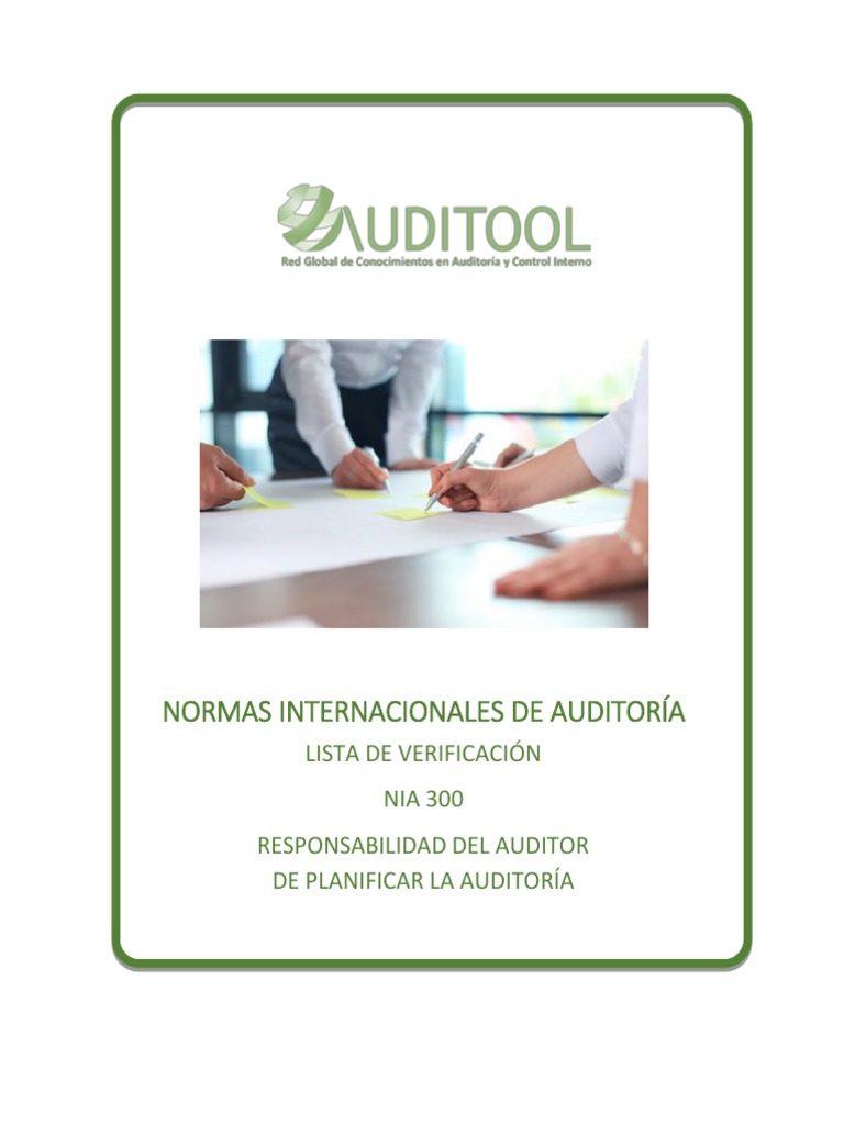 Checklist NIA 300: Planificación de Auditoría | PDF | Contralor | Auditoría