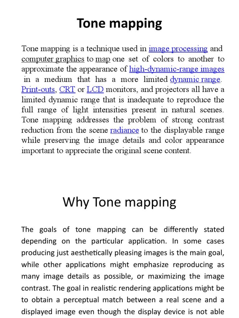 Basic Explanation of HDR | PDF | High Dynamic Range Imaging | Atomic