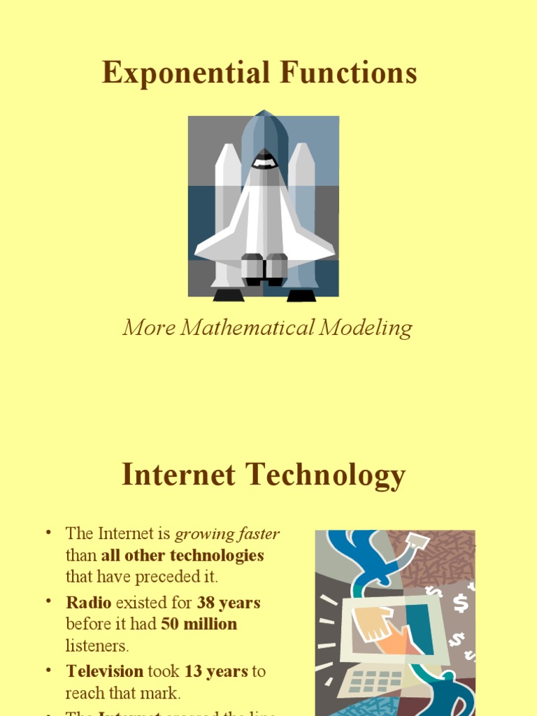 Exponential Functions: More Mathematical Modeling | PDF | Exponential ...