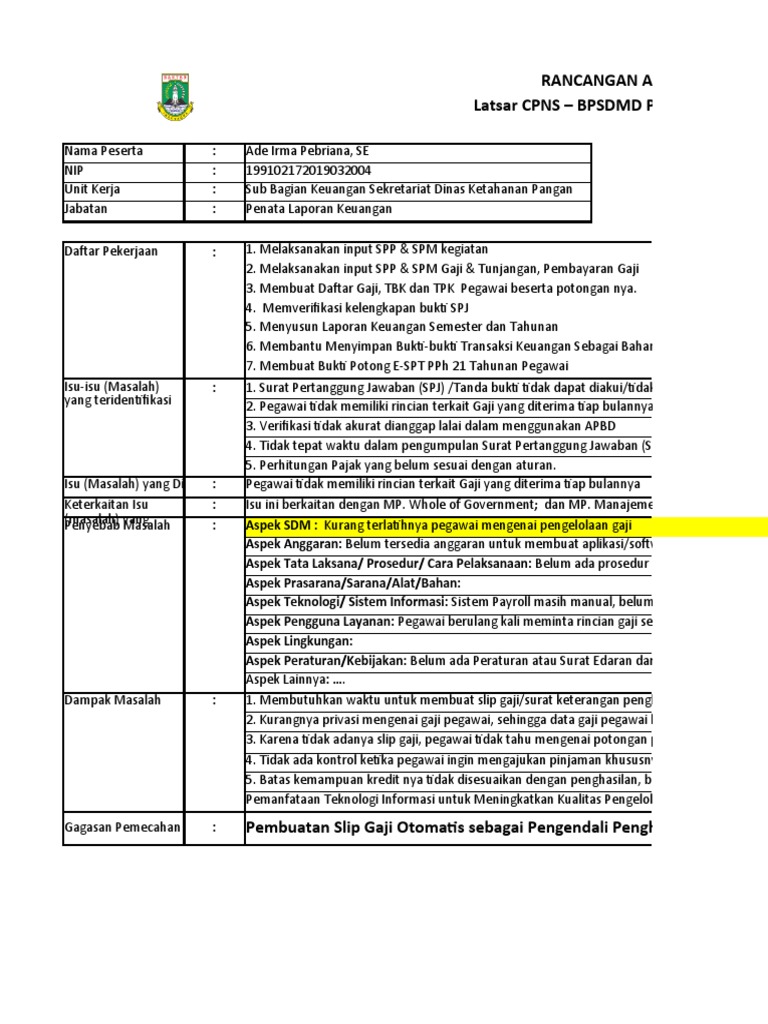 Contoh Identifikasi Isu - Ade | PDF