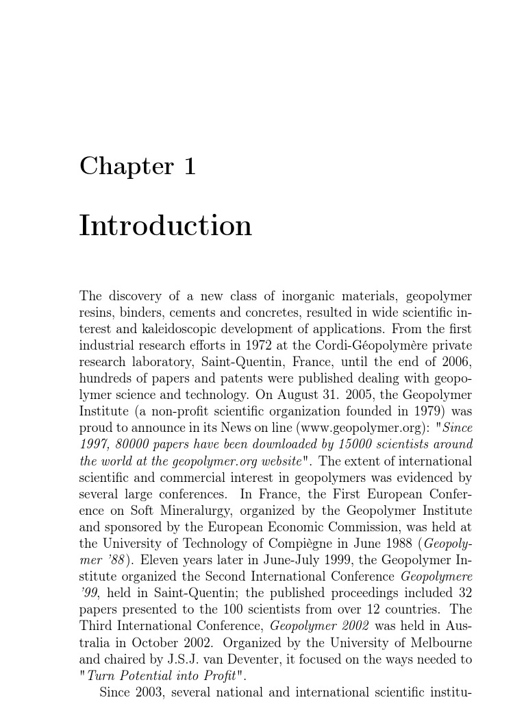 Geopolymer Book Chapter1 | PDF | Silicate | Cement