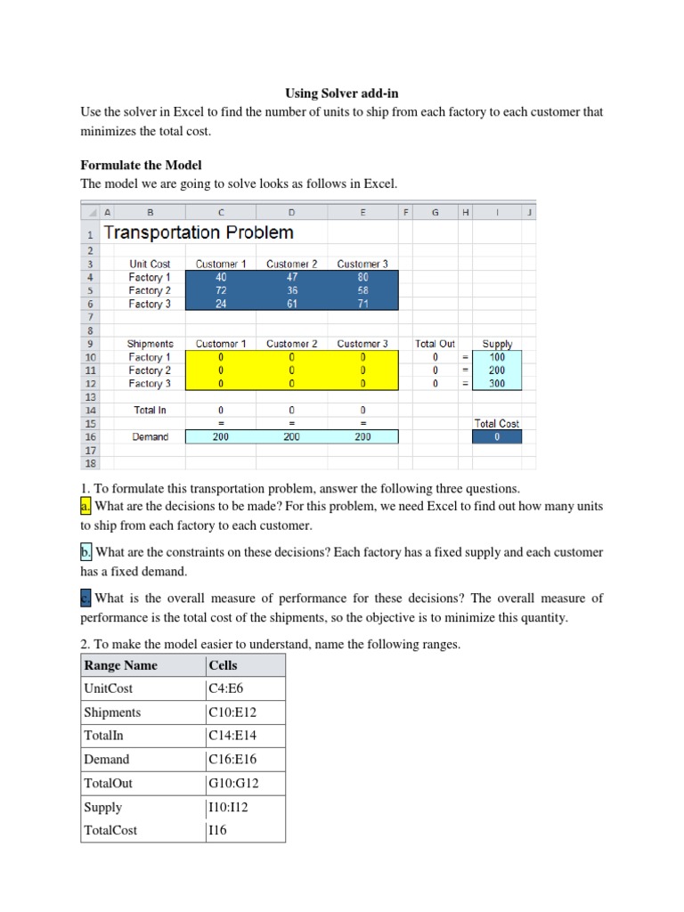Solver Add in | PDF | Algorithms | Mathematical Analysis