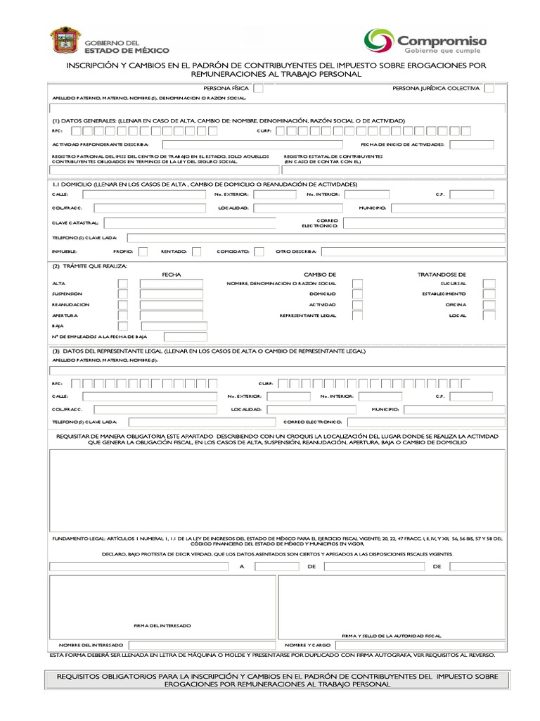 Formato-Inscripcion IMPUESTO SOBRE EROGACIONES | PDF | Impuestos ... Formato-Inscripcion IMPUESTO SOBRE EROGACIONES | PDF | Impuestos ...
