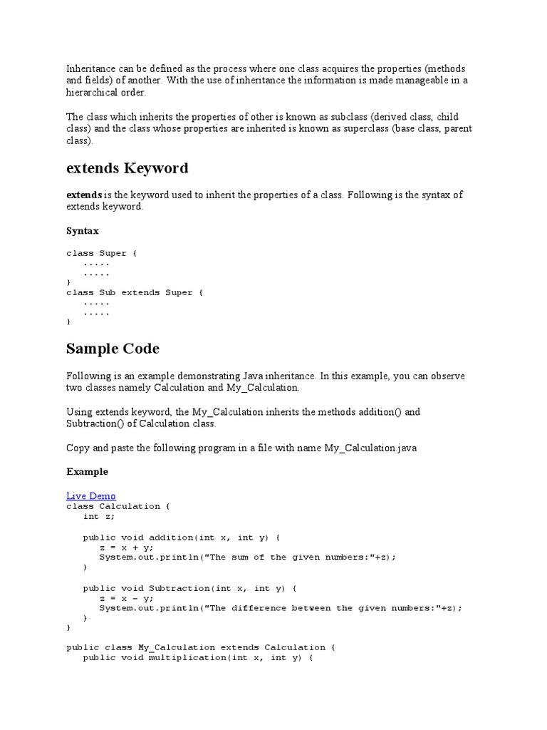 17-Inheritance Types, Uses of Super and Access Specifier-06-Aug-2020Material - I - 06-Aug-2020 ...