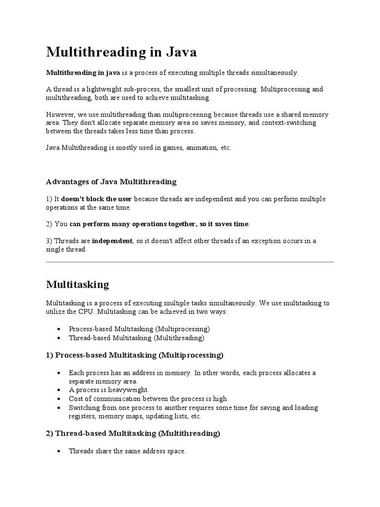 25 Introduction On Multithreading, Life Cycle of A Thread 05 Sep ... 25 Introduction On Multithreading, Life Cycle of A Thread 05 Sep ...