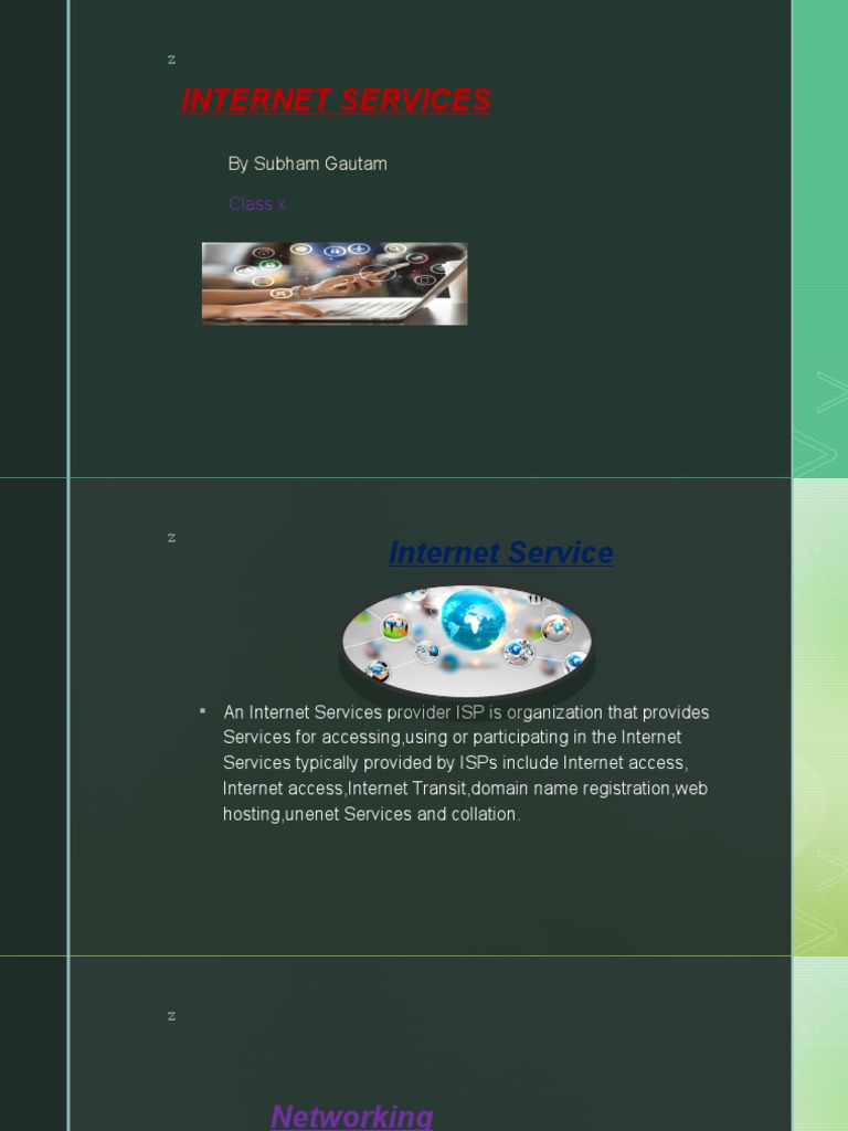 An Overview of Internet Services, Networking, Topologies, Devices, and ...