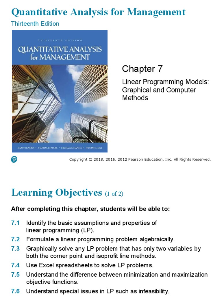Linear Programming | PDF | Mathematical Optimization | Linear Programming